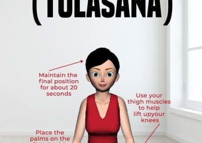 Scale Pose - Tulasana तुलासन Yoga Balance Asana Collection
